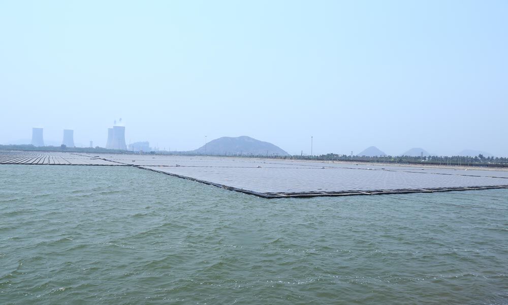 AP's largest floating solar PV project: NTPC Simhadri begins power ...