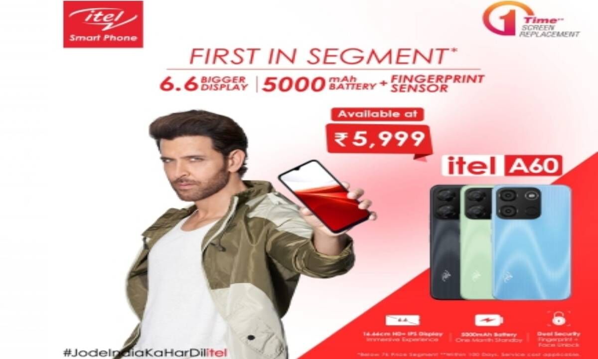 itel launches A60 smartphone with 6.6-inch HD display, 5000mAh battery ...