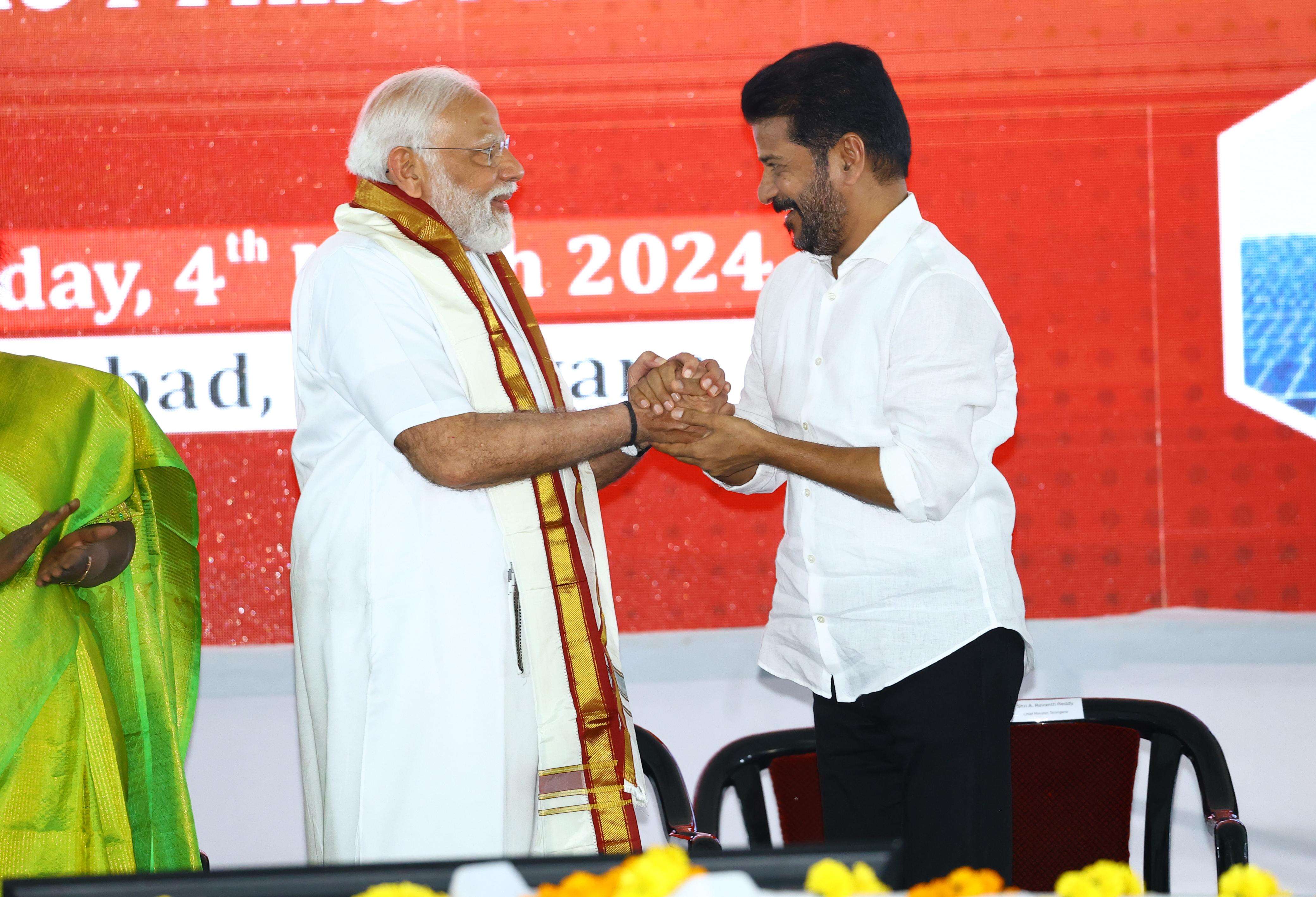 CM Revanth Reddy appeals to big brother Modi to assist the State in its ...