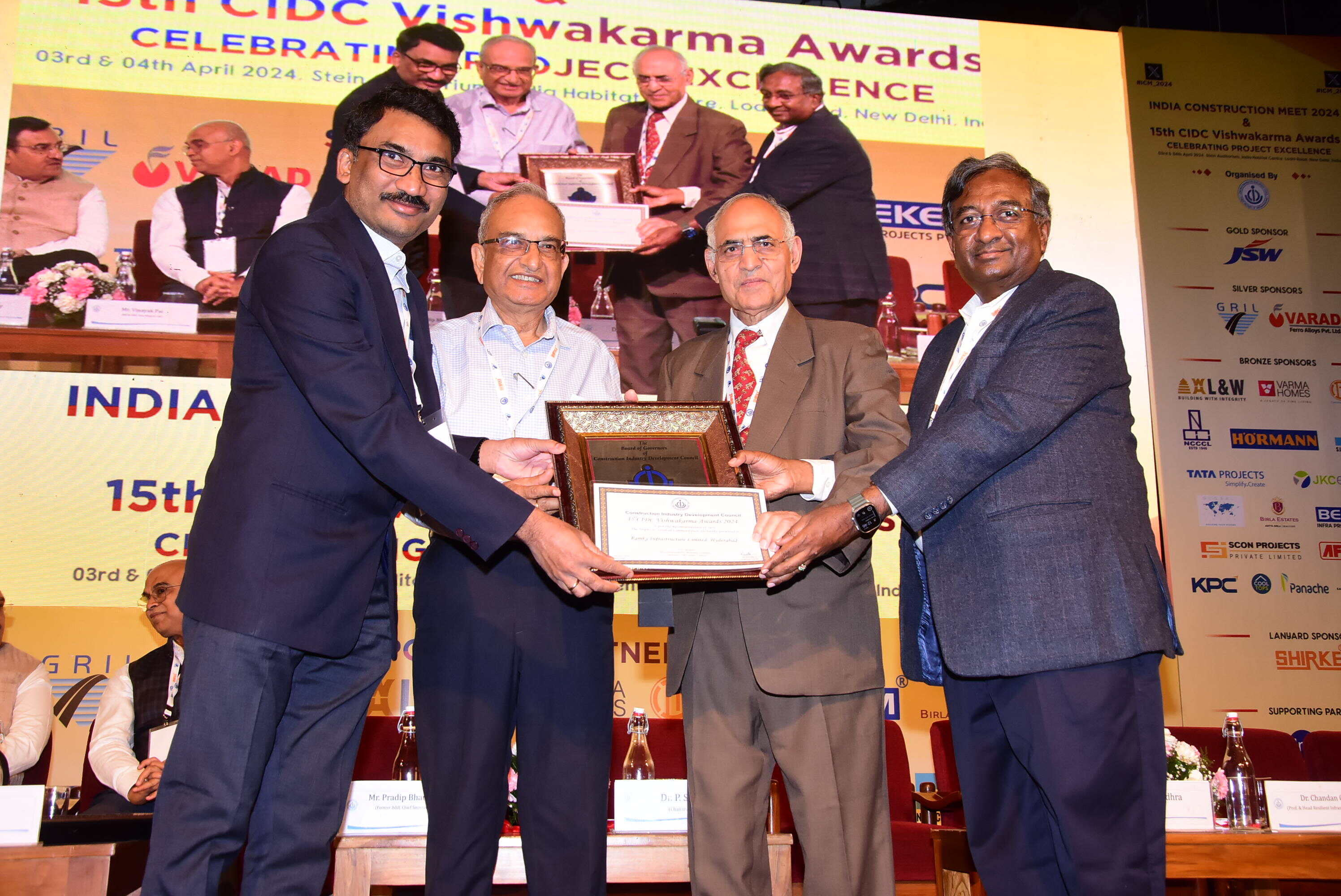 Ramky Infrastructure shines at CIDC Vishwakarma Awards 2024