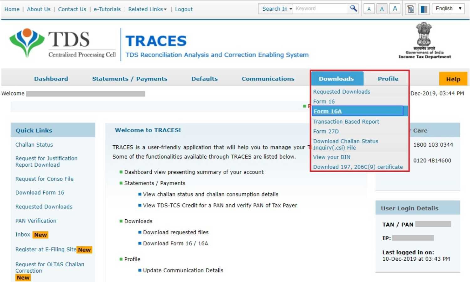 Form 16 | How to Download Form 16 from the Income Tax Portal