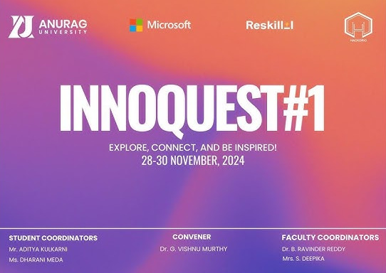 Innoquest #1, 30-Hour-Long Hackathon Begins at Anurag University