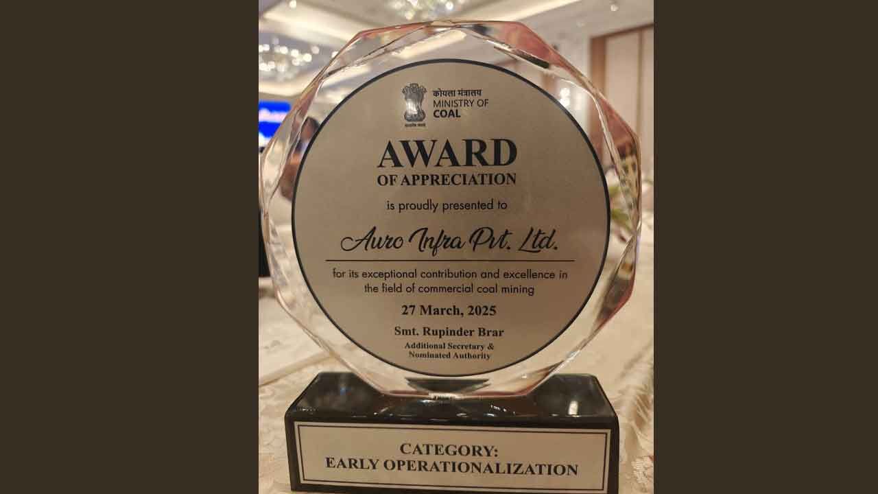Auro Infra Bags Central Govt Appreciation Award