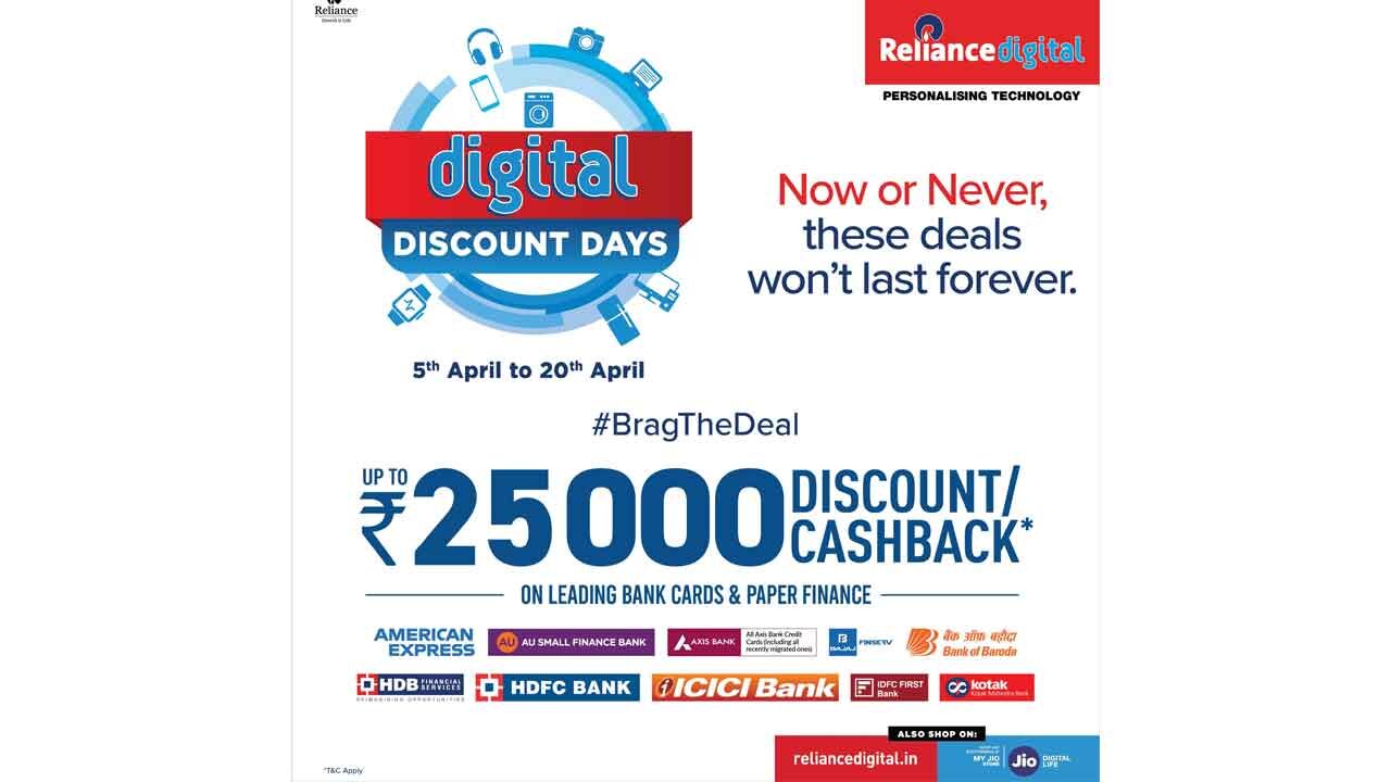 Reliance Digital Rolls Out Offers On Electronics