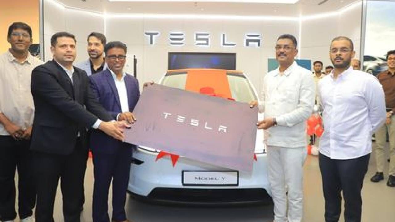 Tesla delivers 1st car in India as Maha minister buys Model Y