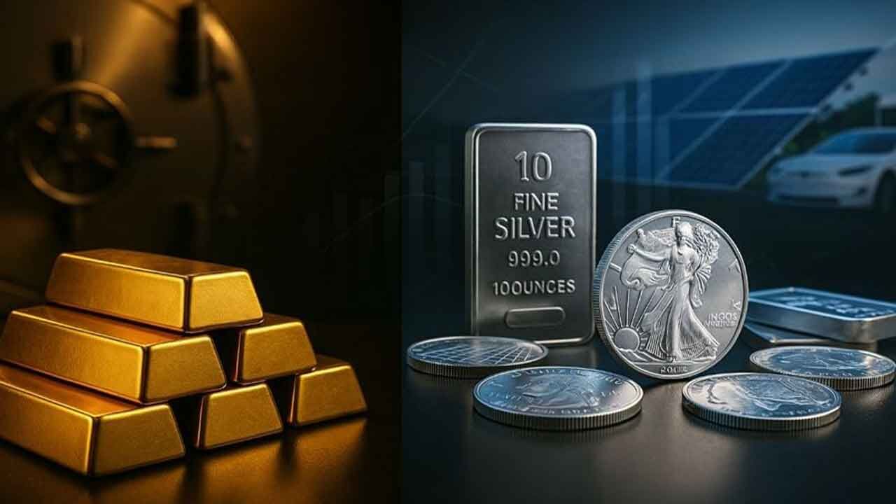Gold, silver declines from record peaks